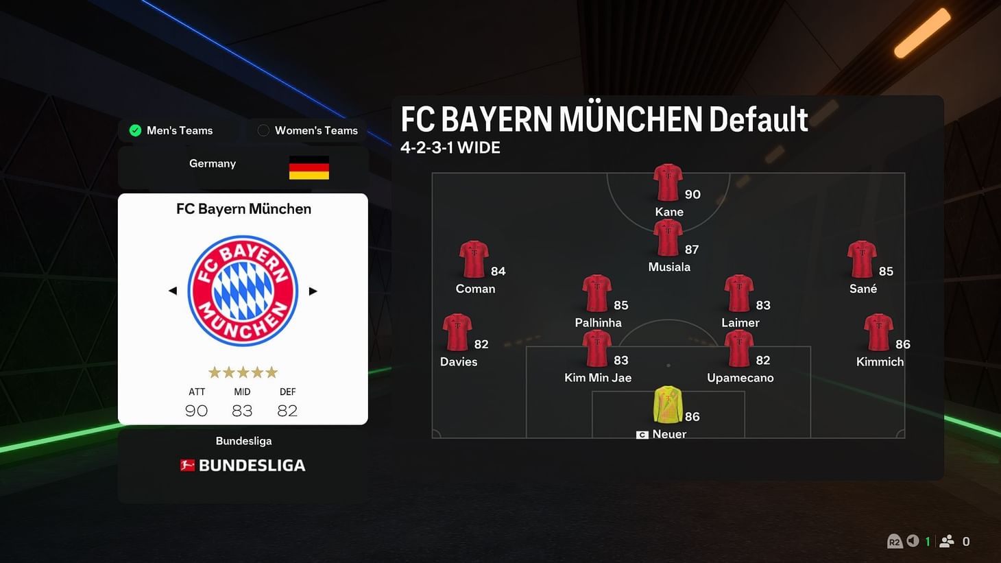 Best EA FC 25 custom tactics for Bayern Munich