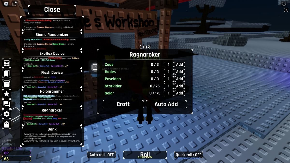 Sol's RNG Era 9 update: New Auras, Gear, and more