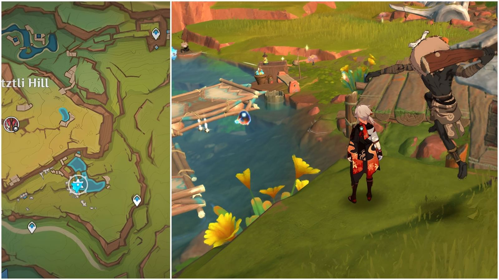 Genshin Impact Huitztli Hill luxurious chest location and unlock guide