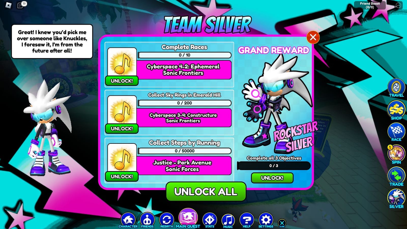 Sonic Speed Simulator Music Event guide