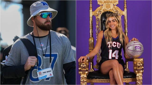 Cowboys TE Jake Ferguson beams with pride as girlfriend Haley Cavinder ...