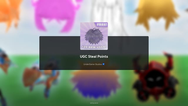 UGC Steal Points codes