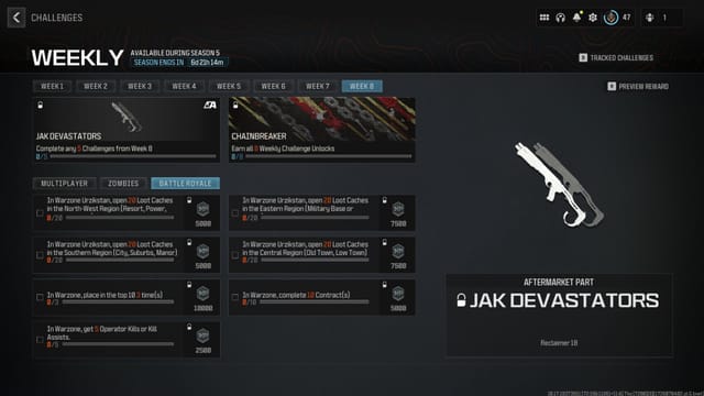 How to unlock JAK Devastators Aftermarket Part in MW3 and Warzone