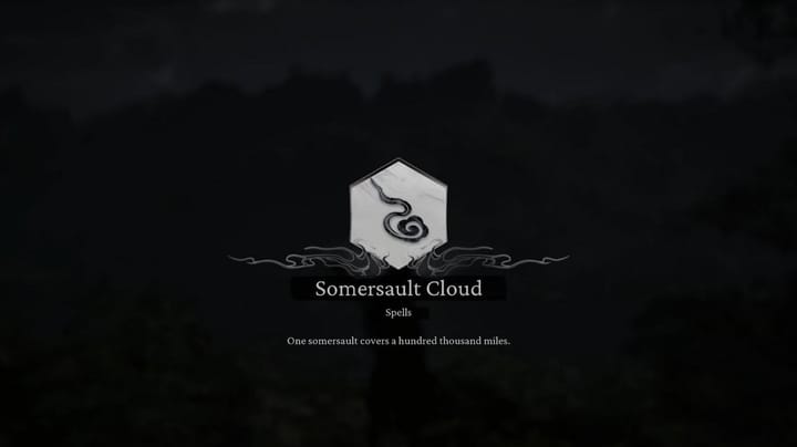 How to get Somersault Cloud spell in Black Myth Wukong