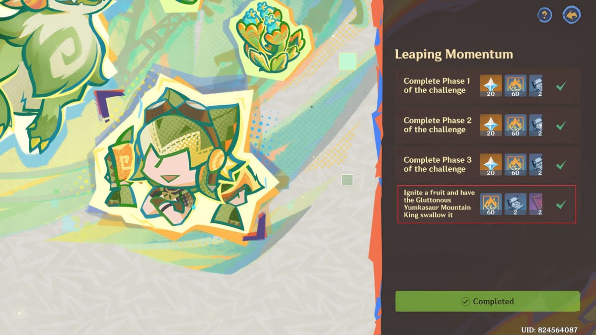 Genshin Impact: Ignite a fruit and have the Gluttonous Yumkasaur ...