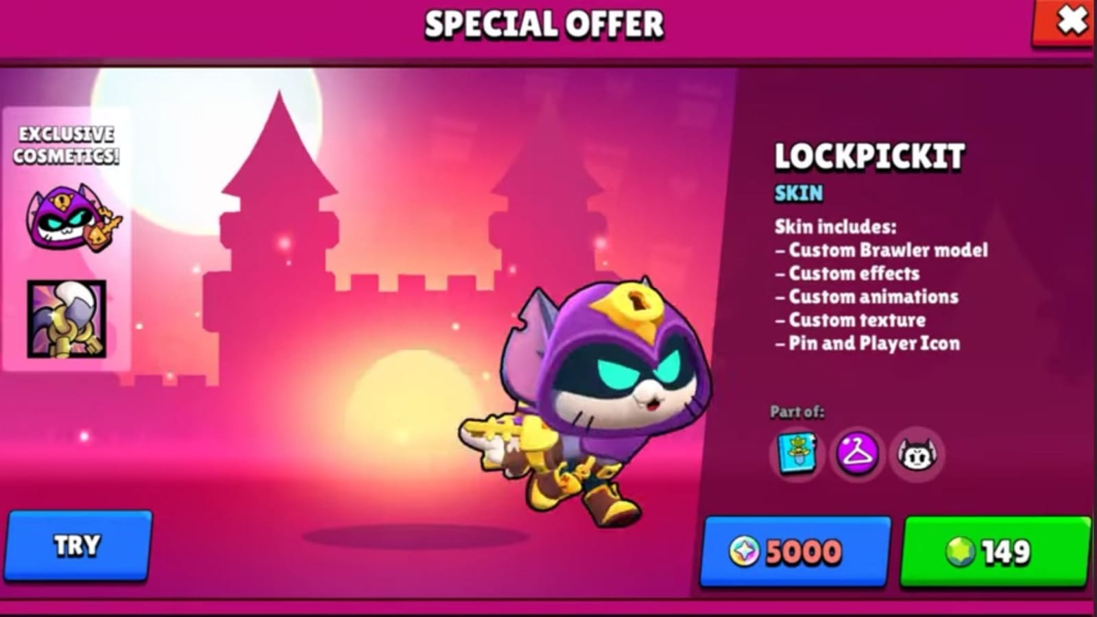 Brawl Stars Lockpickit skin: Cost, design, and more