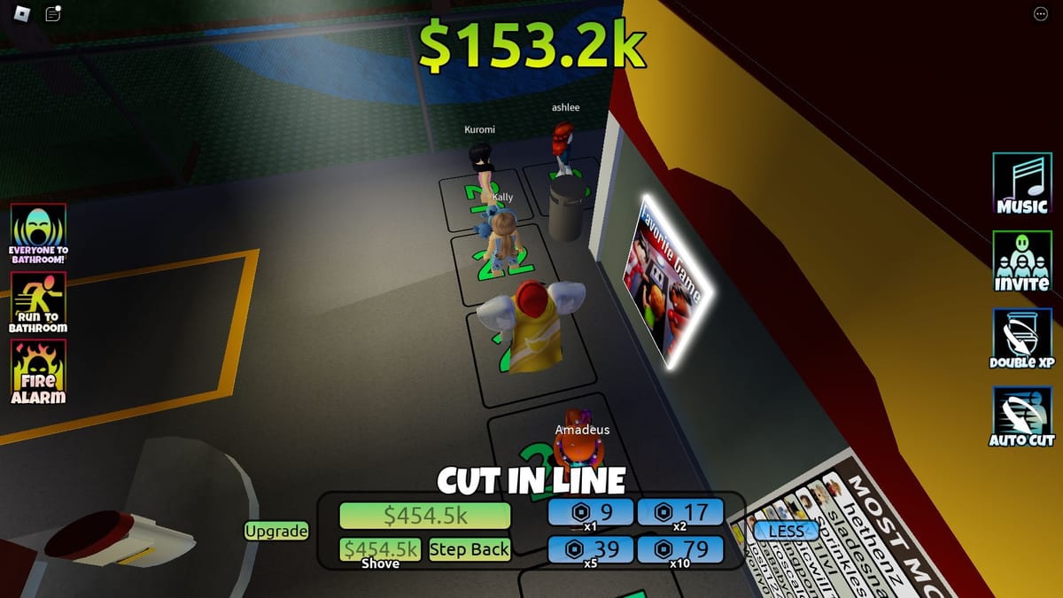 How to play Bathroom Line Simulator