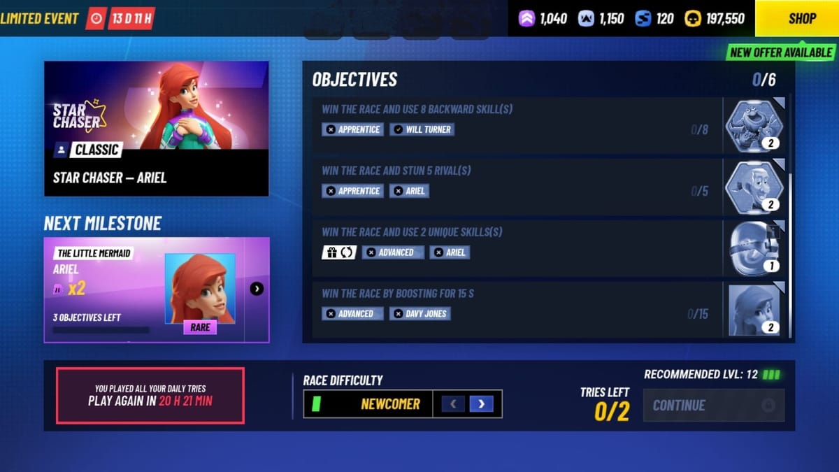 Disney Speedstorm Ariel Star Chaser event: How to get Racer Shards, and ...