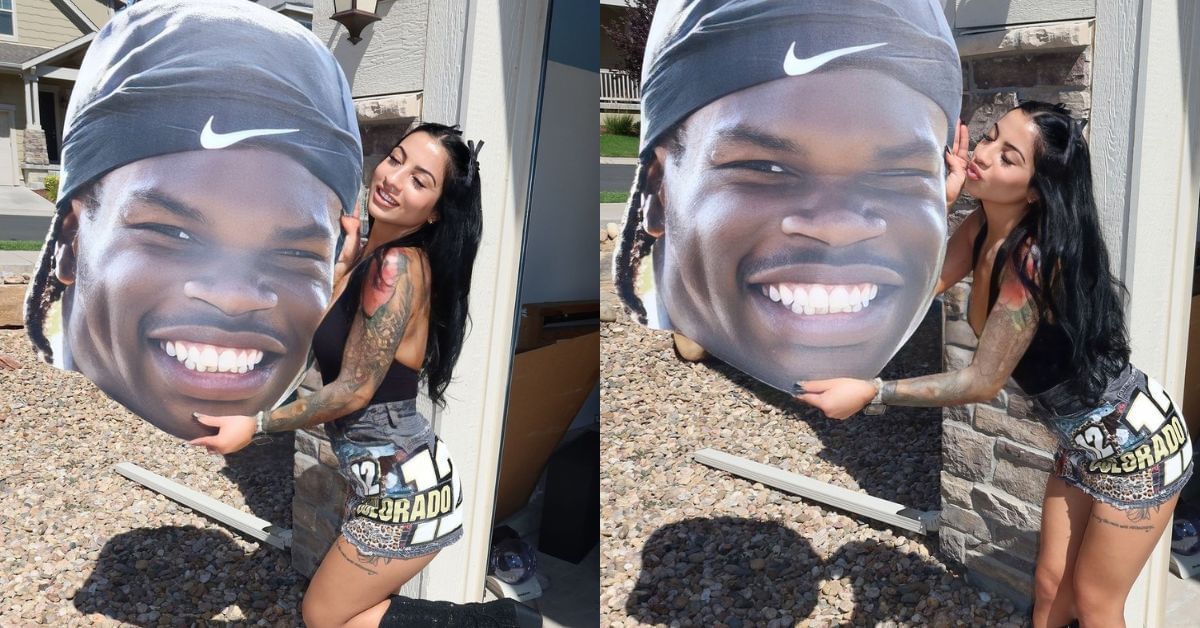 Leanna Lenee: IN PHOTOS: Colorado star Travis Hunter’s fiancee dazzles in glitter boots and ...