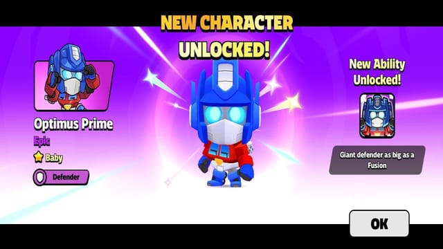 How to get Optimus Prime in Squad Busters