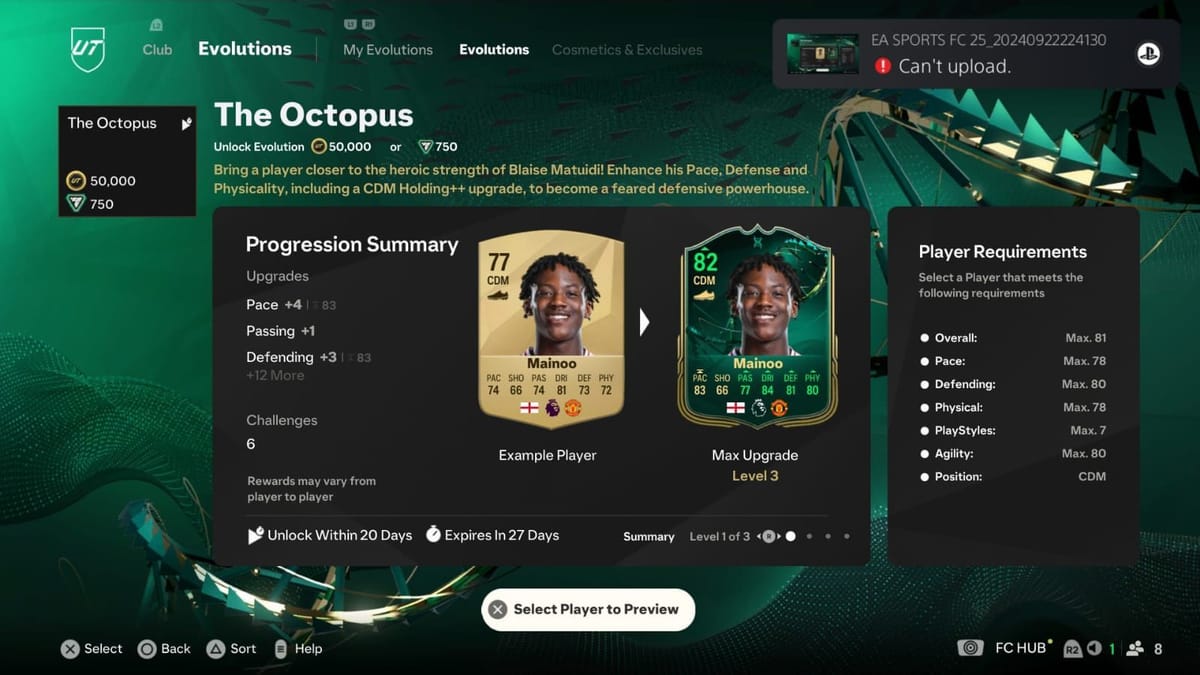 EA FC 25 The Octopus Evolution guide: Best players to use, all upgrades ...