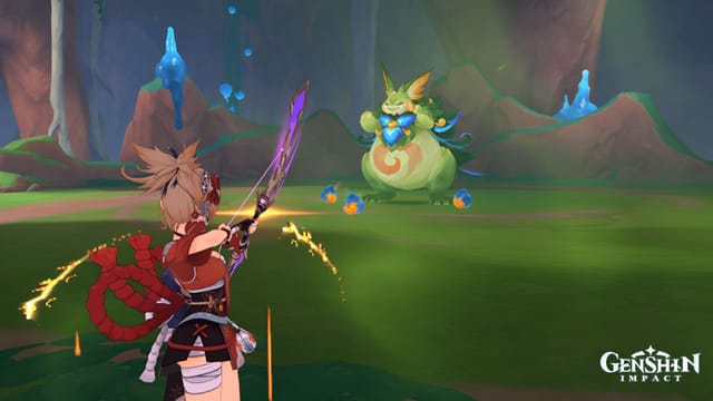 Genshin Impact: Ignite a fruit and have the Gluttonous Yumkasaur ...