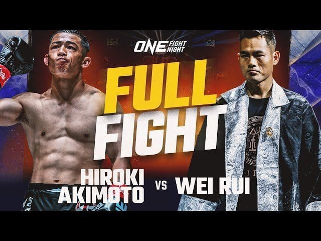 ONE Friday Fights 81: FREE FULL FIGHT: Hiroki Akimoto and Wei Rui's back-and-forth chess match ...