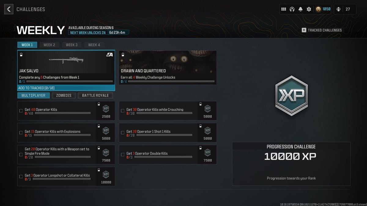 MW3 and Warzone Season 6 Week 1 challenges: Rewards and how to complete