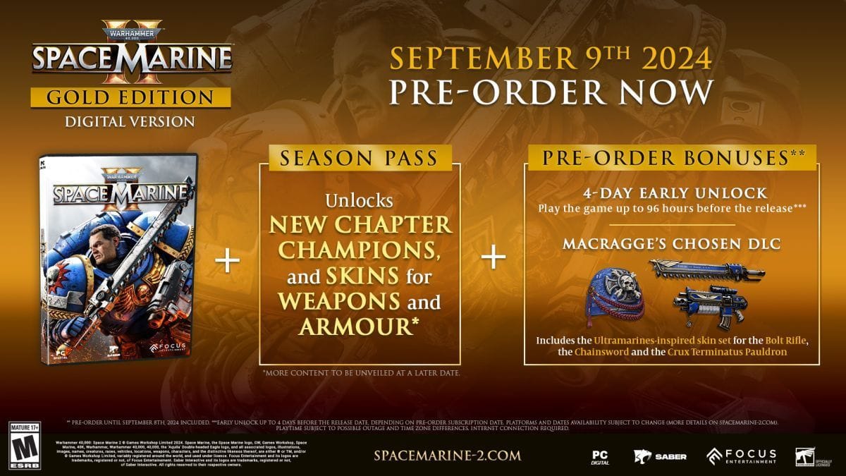 All editions of Warhammer 40k: Space Marine 2