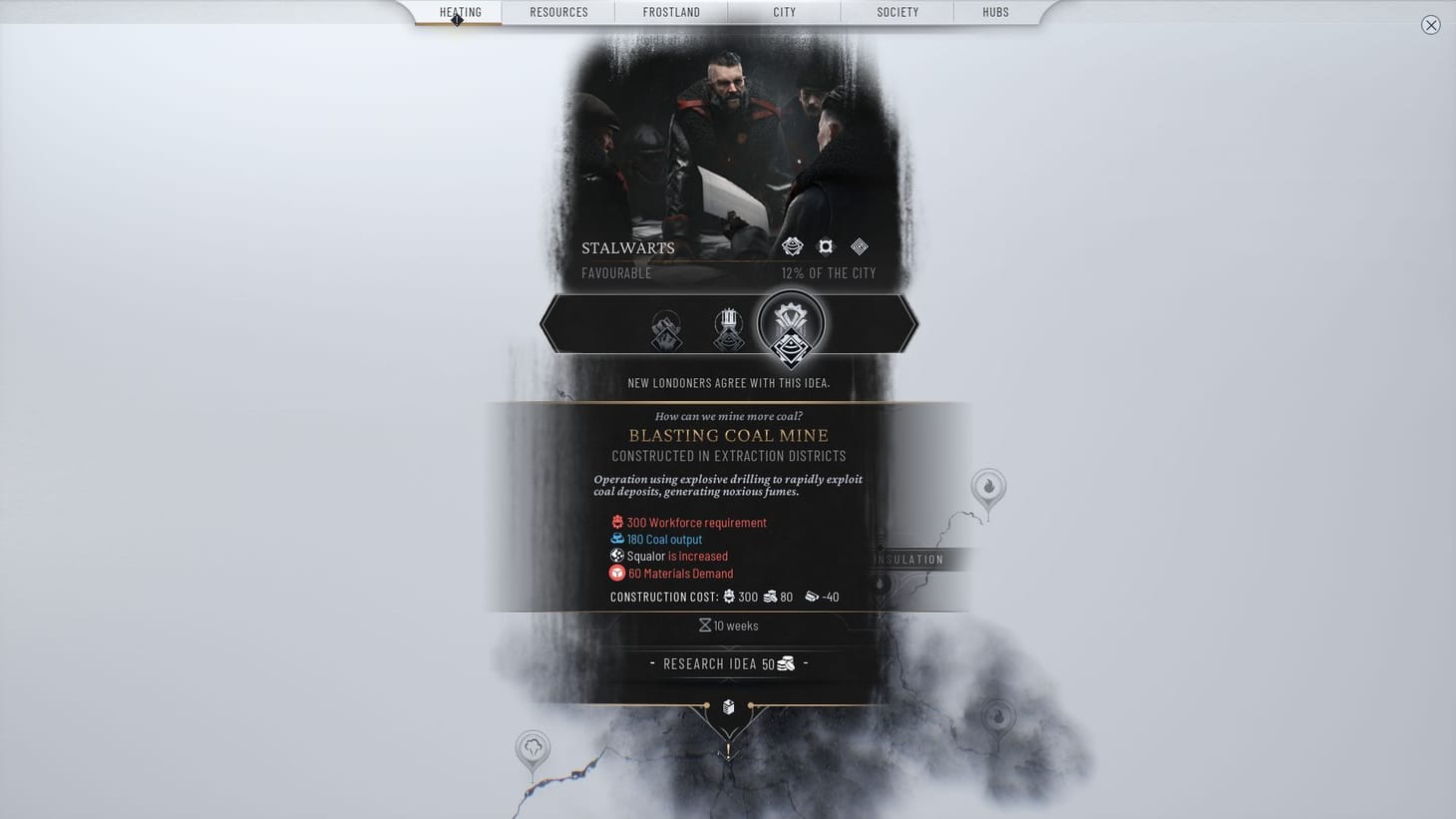 How to unlock and use the Idea Tree in Frostpunk 2