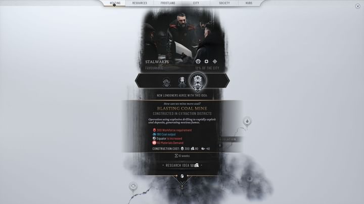 How to unlock and use the Idea Tree in Frostpunk 2