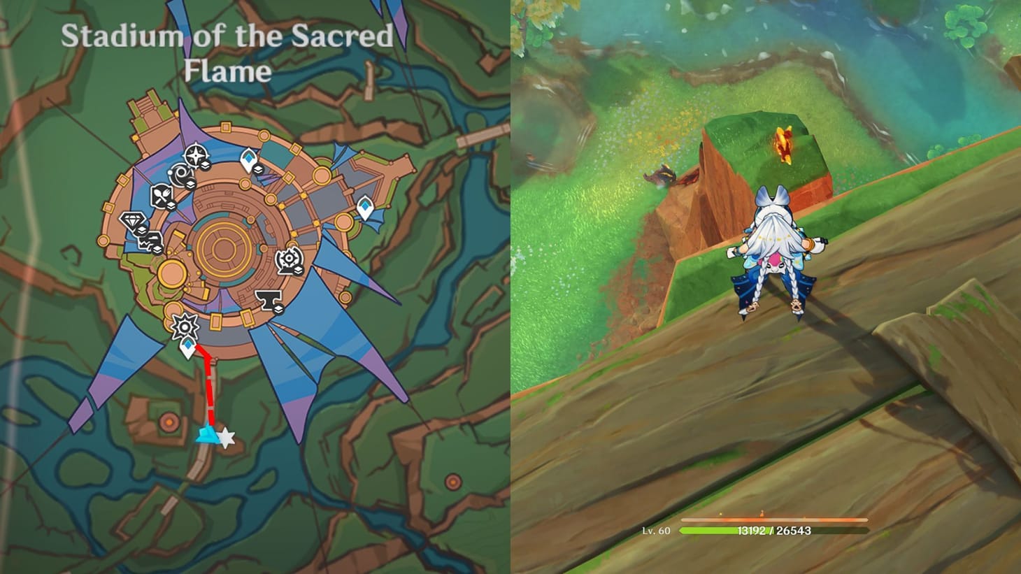 Genshin Impact Stadium of the Sacred Flame Pyroculus locations