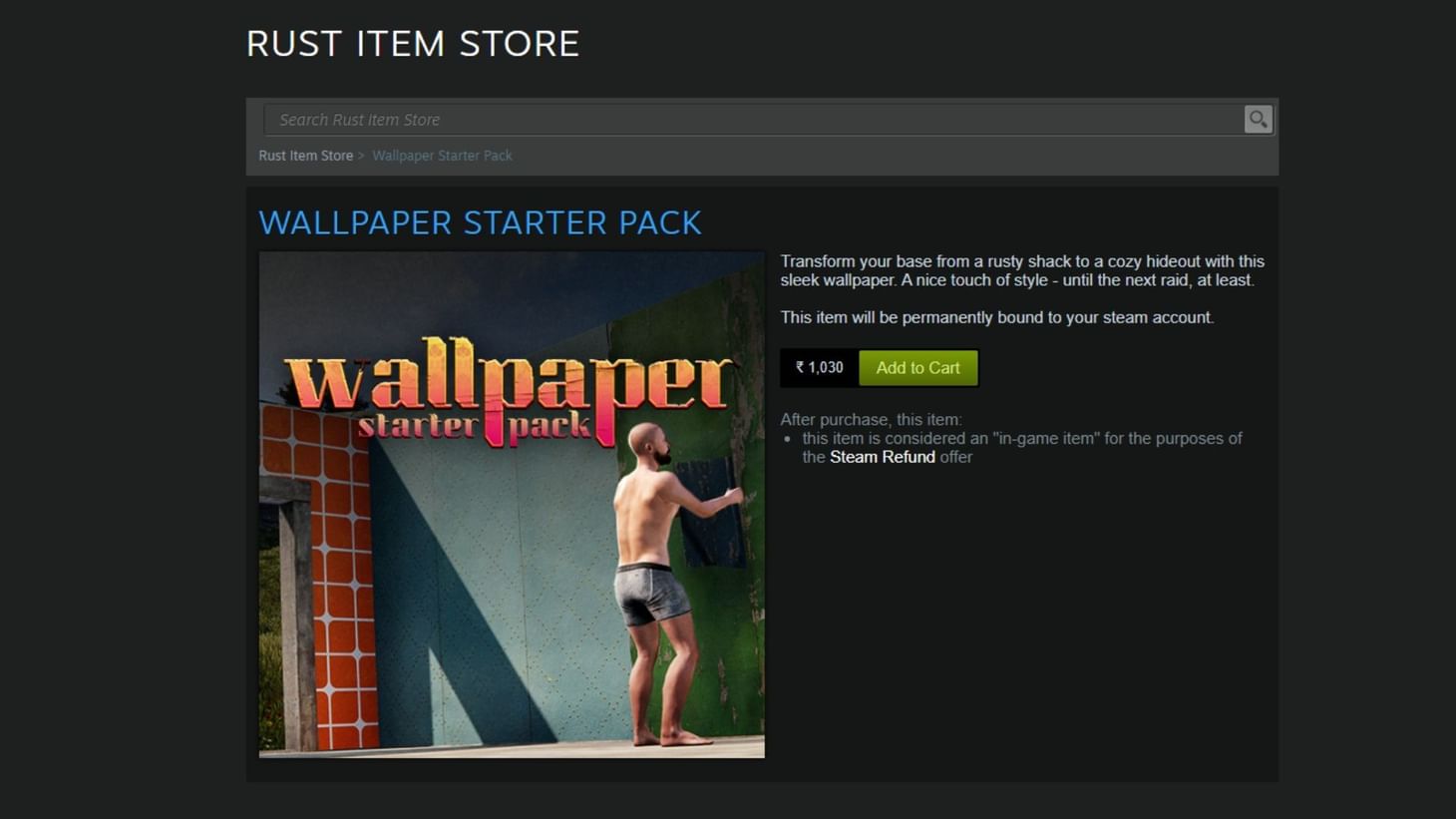 Wallpaper Starter Pack in Rust: All skins, price, and how to unlock