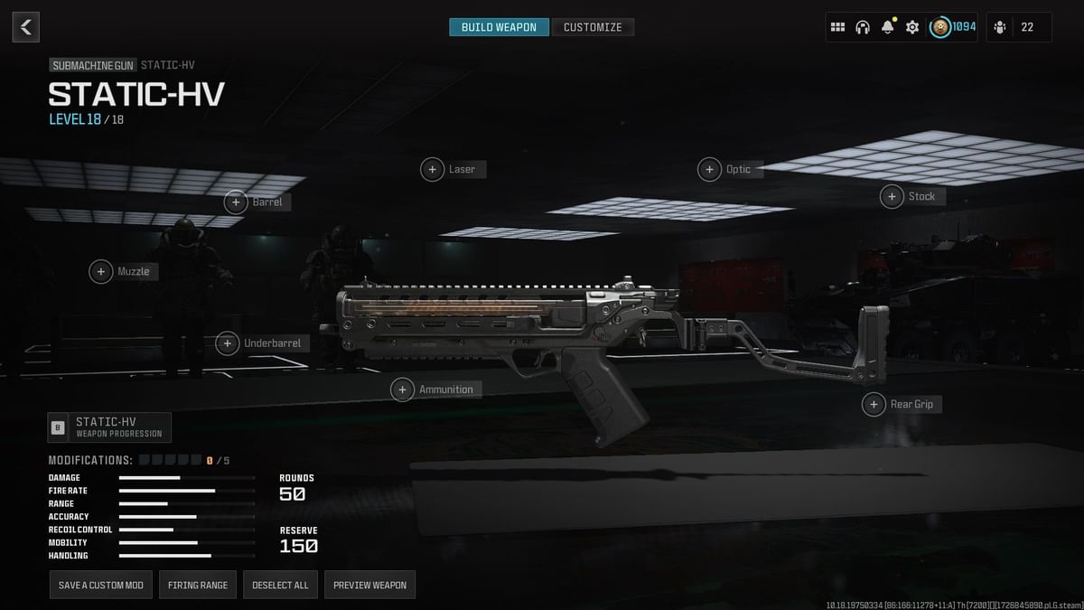 Best Static-HV loadout in Warzone (Season 6)