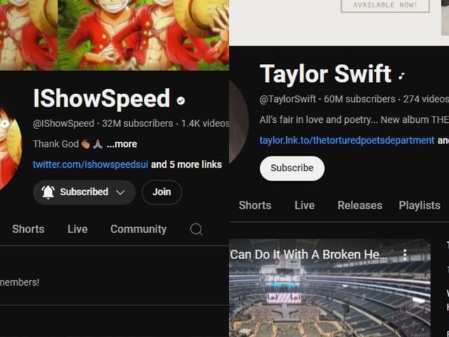 "Built a whole empire on pure chaos" - Fans react as IShowSpeed surpasses Taylor Swift's ...
