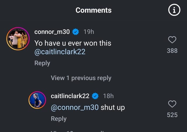 Caitlin Clark tells bf Connor McCaffery to 'shut up' after Pacers team ...