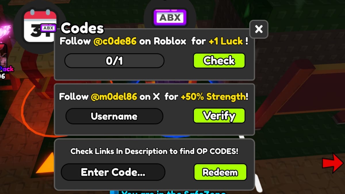 Anime Training RNG codes