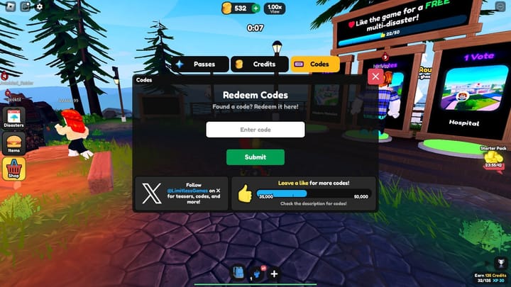 Disaster Island Survival Codes