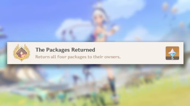 Genshin Impact The Packages Returned achievement guide