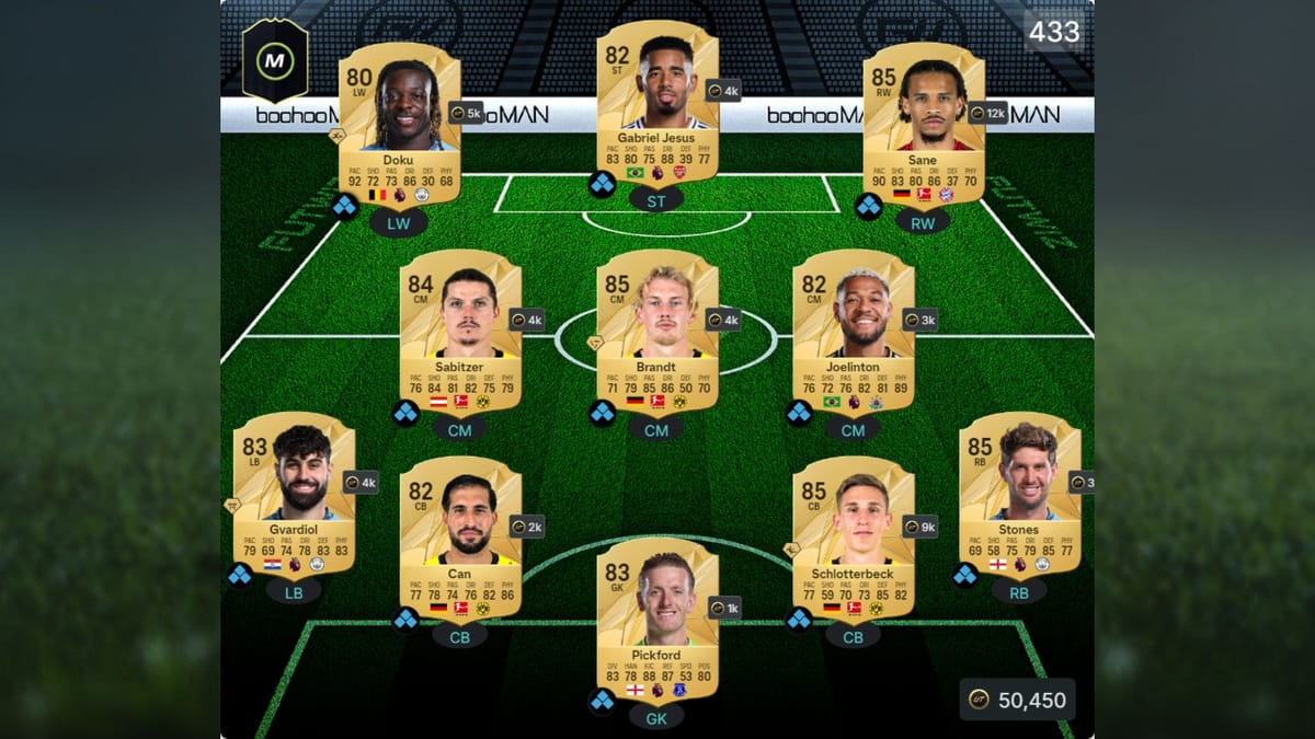 EA FC 25: Best 50K Ultimate Team squad