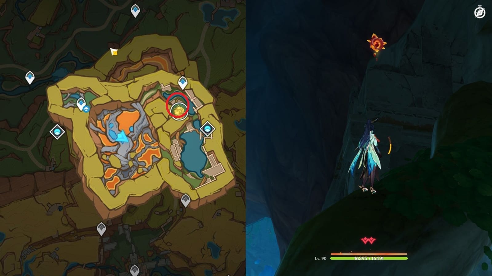 Genshin Impact Tepeacac Rise Pyroculus locations