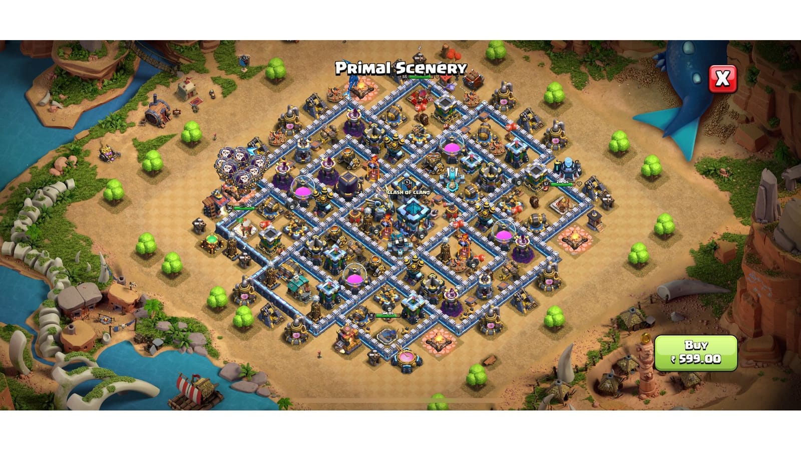 All sceneries in Clash of Clans