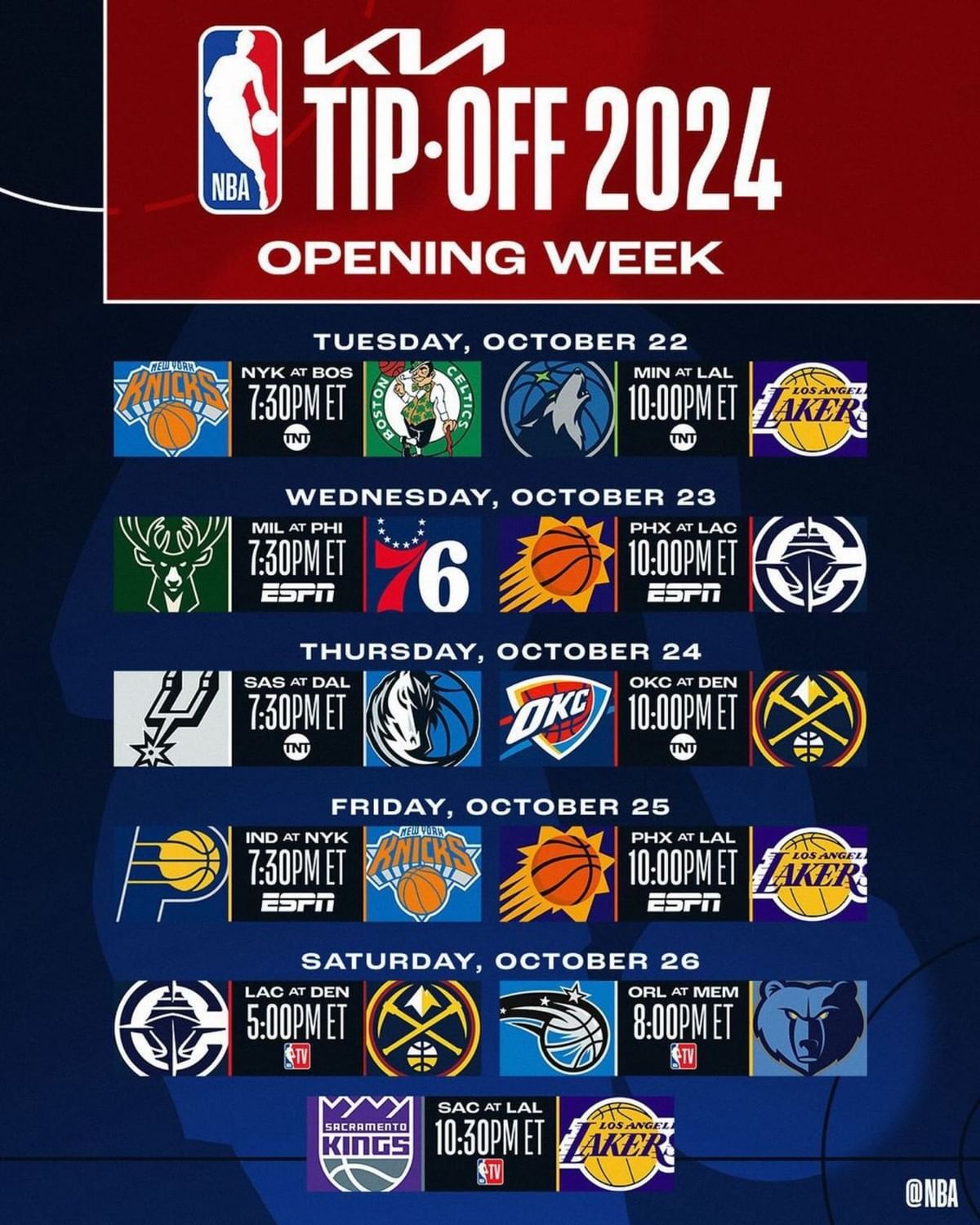 NBA Schedule 2024-25 | NBA Full Season Calendar | NBA Schedule Today