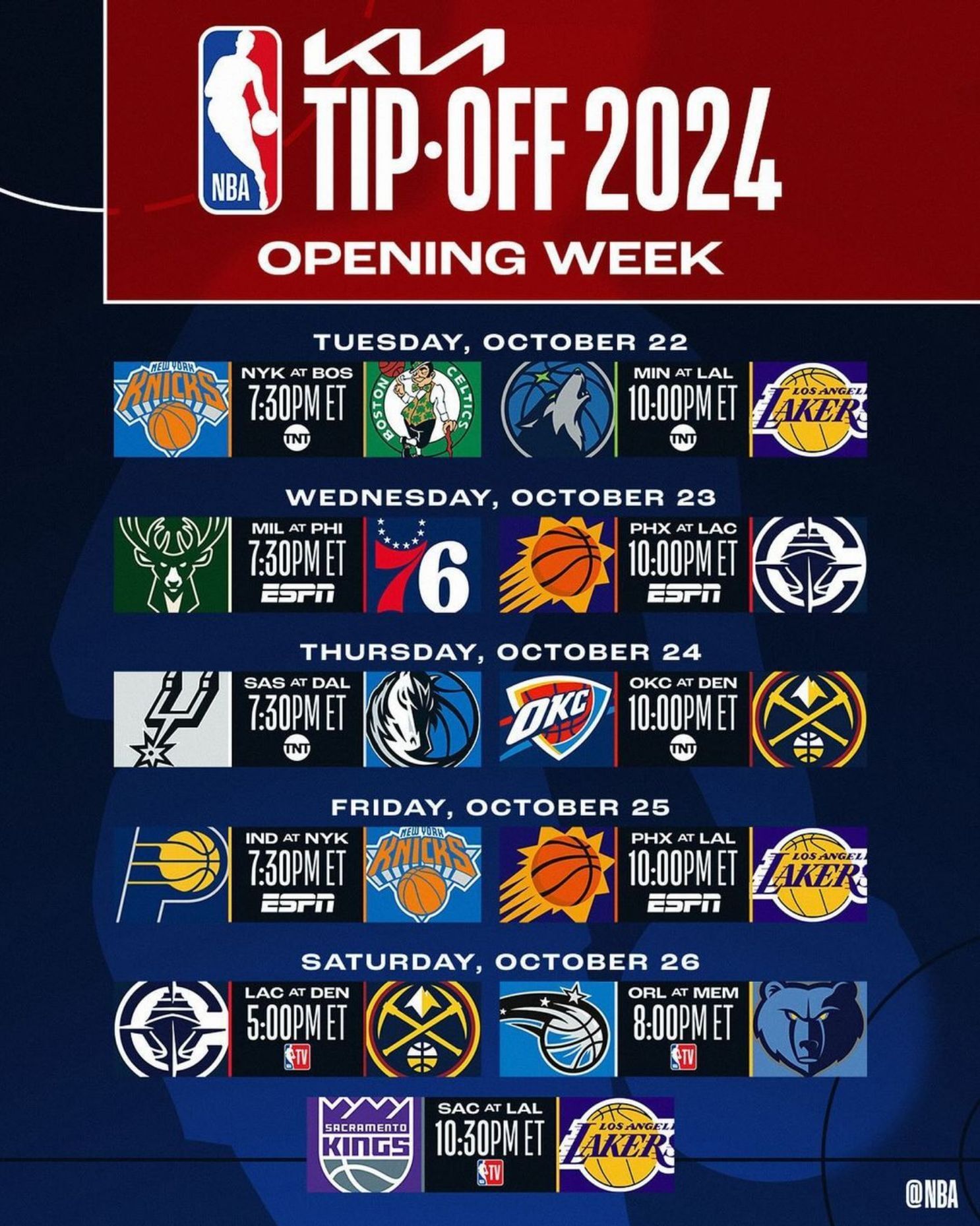 NBA Schedule 2024-25 | NBA Full Season Calendar | NBA Schedule Today