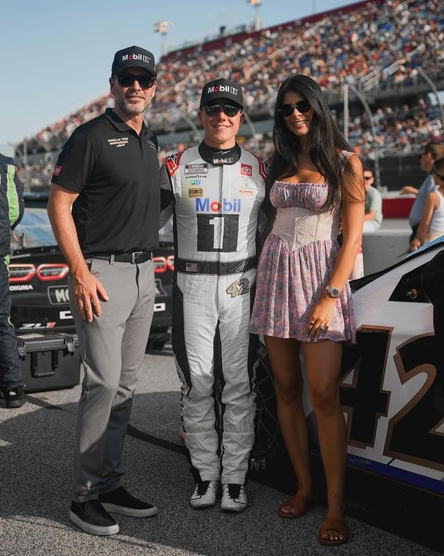 In Photos: John Hunter Nemechek’s wife Taylor makes a fashion statement in mini dress at ...