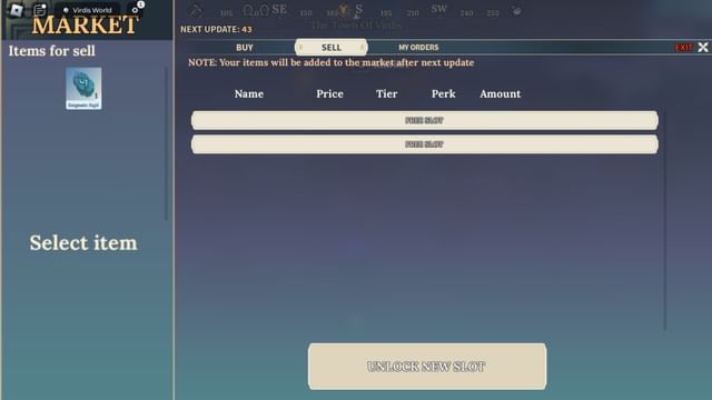How to sell items in Devas of Creation