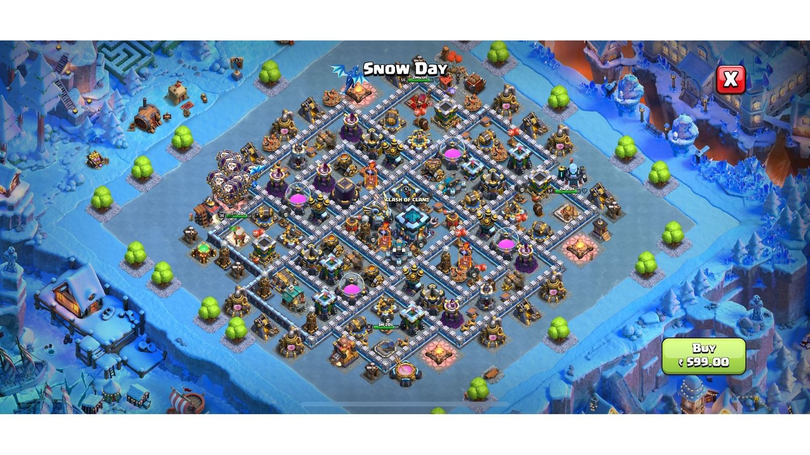 All sceneries in Clash of Clans