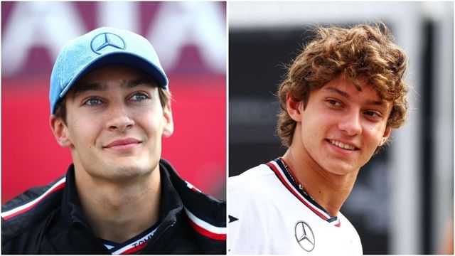 “When you’re thrown into cold water, you learn faster”: George Russell discusses Kimi Antonelli ...