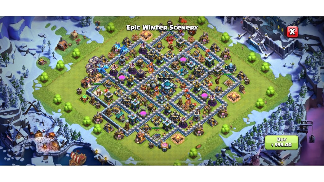 All sceneries in Clash of Clans