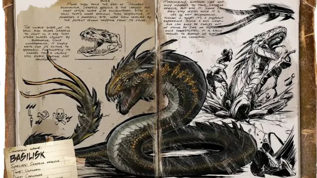 How to tame a Basilisk in ARK Survival Ascended Aberration