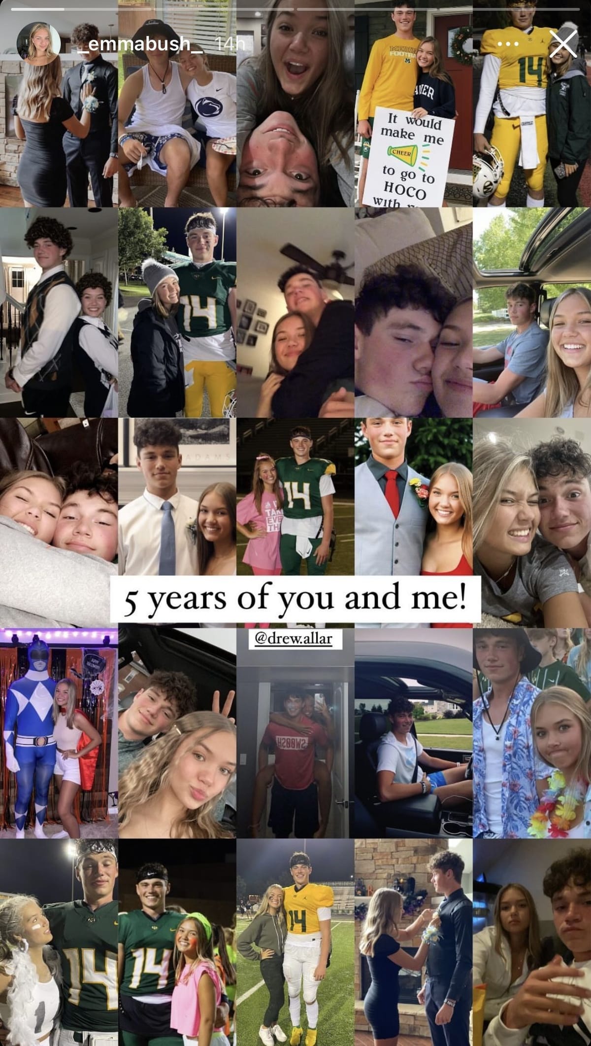 “5 years of you and me!”: Penn State QB Drew Allar and GF Emma Bush ...