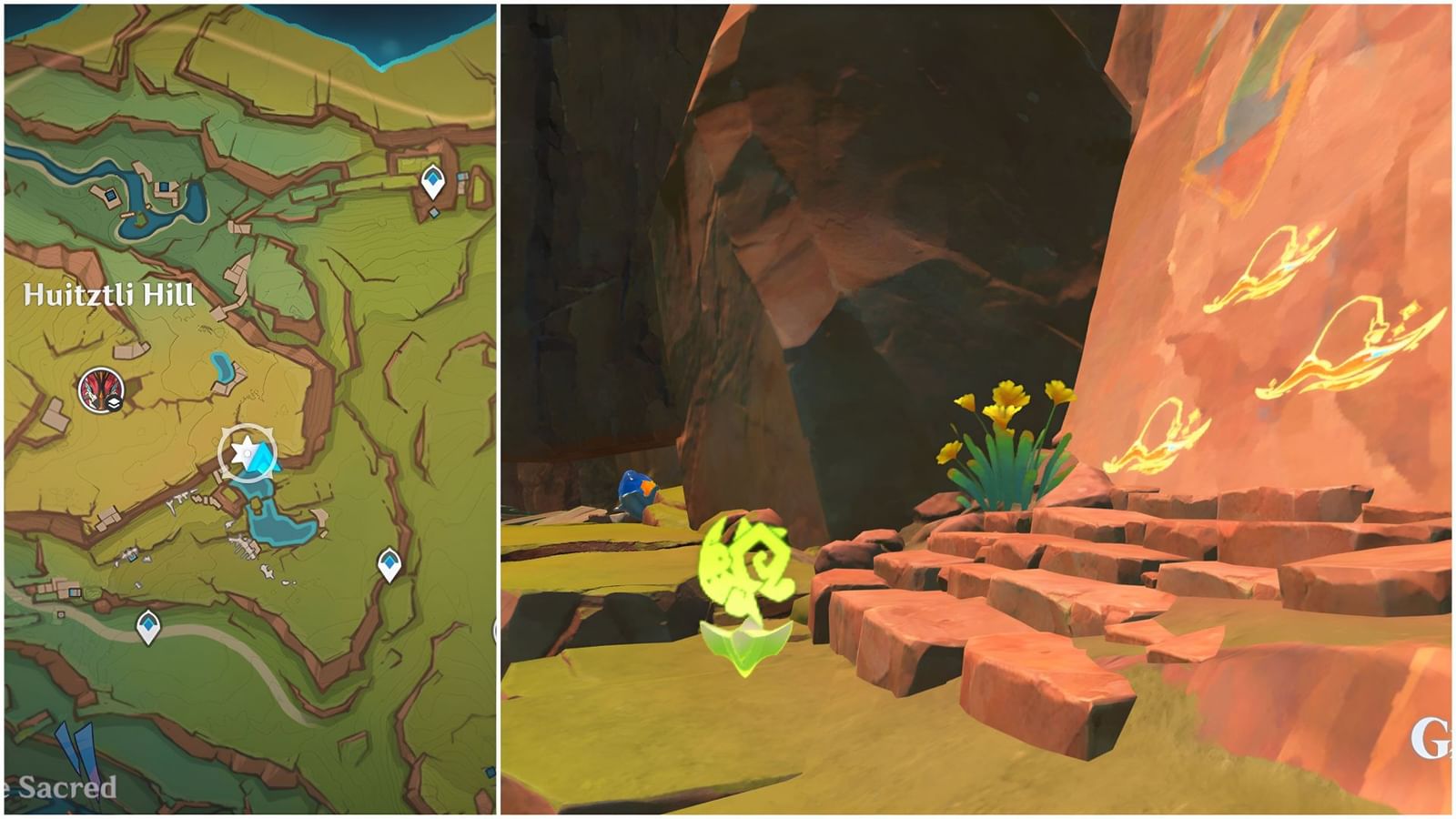 Genshin Impact Huitztli Hill luxurious chest location and unlock guide