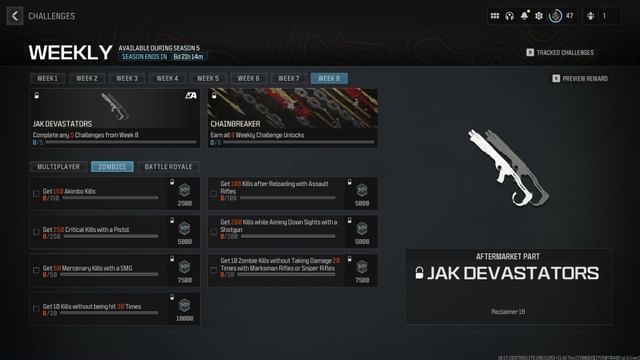 How to unlock JAK Devastators Aftermarket Part in MW3 and Warzone