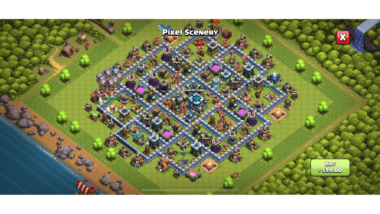 All sceneries in Clash of Clans