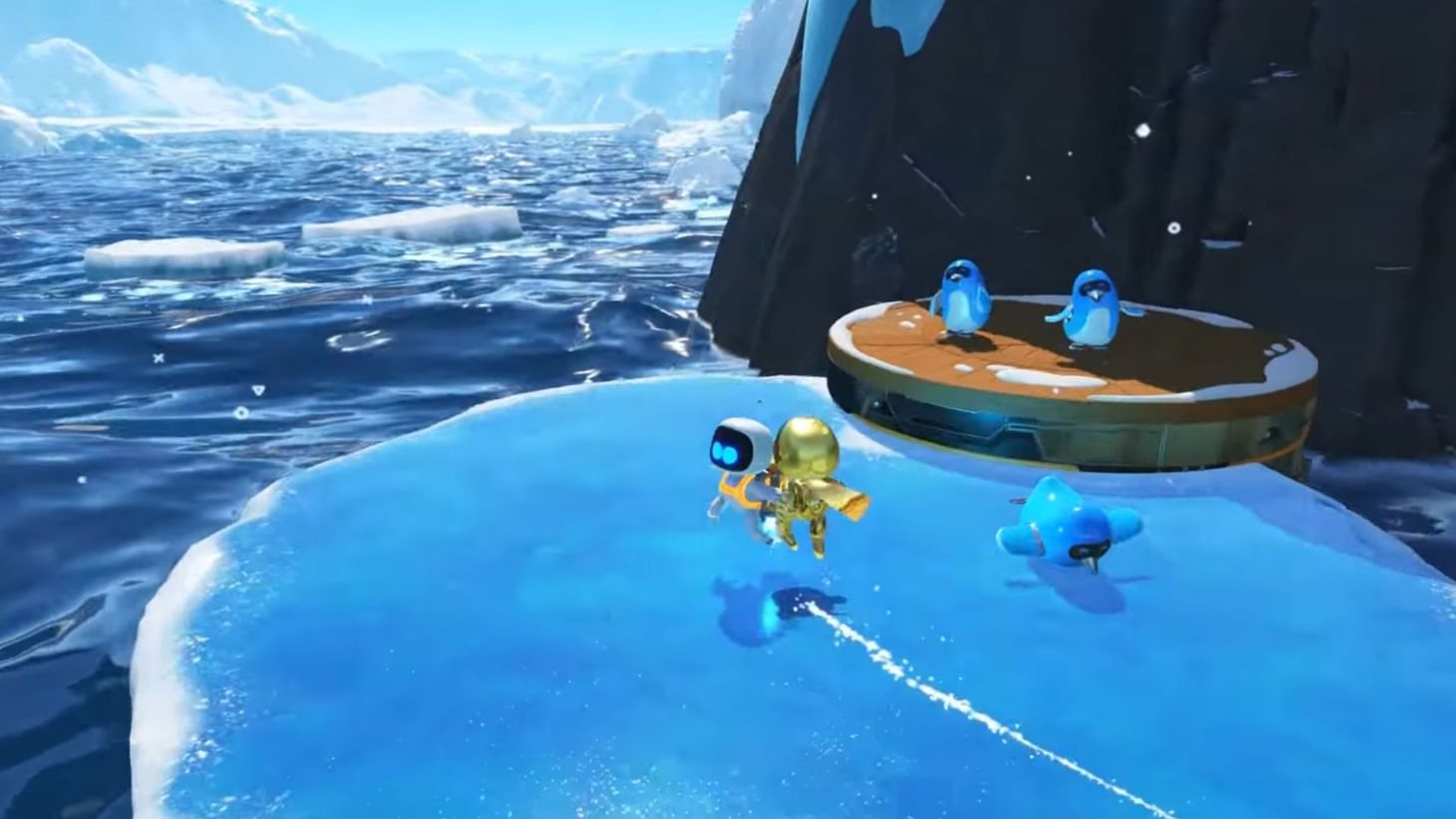 Astro Bot Frozen Meal level walkthrough: All bots and puzzle piece ...