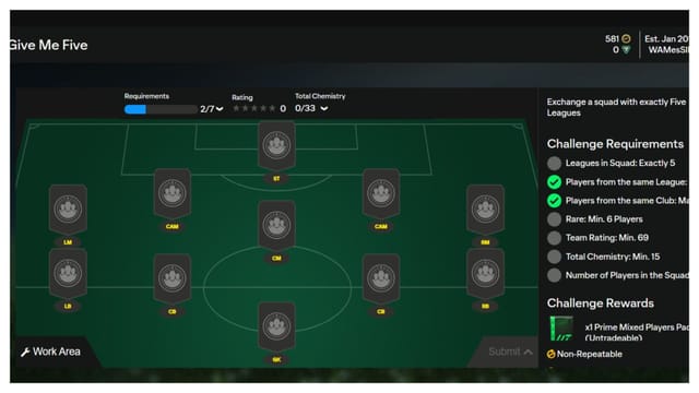 EA FC 25 Give Me Five SBC: All tasks and cheapest solutions