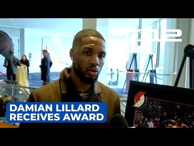 In Photos: Damian Lillard rocks all-brown blazer as he receives first ...