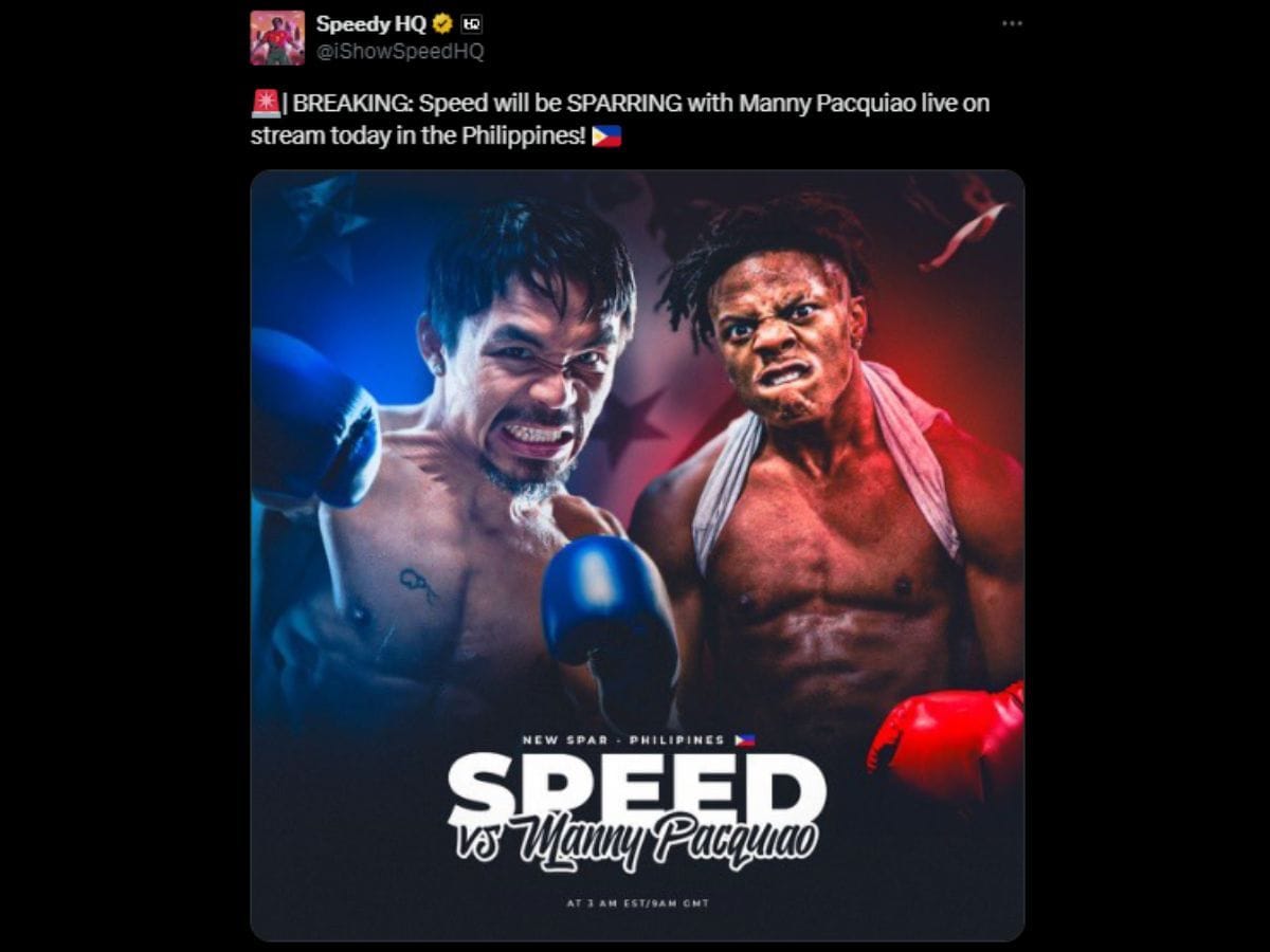 IShowSpeed vs Manny Pacquiao boxing match livestream: Everything we ...