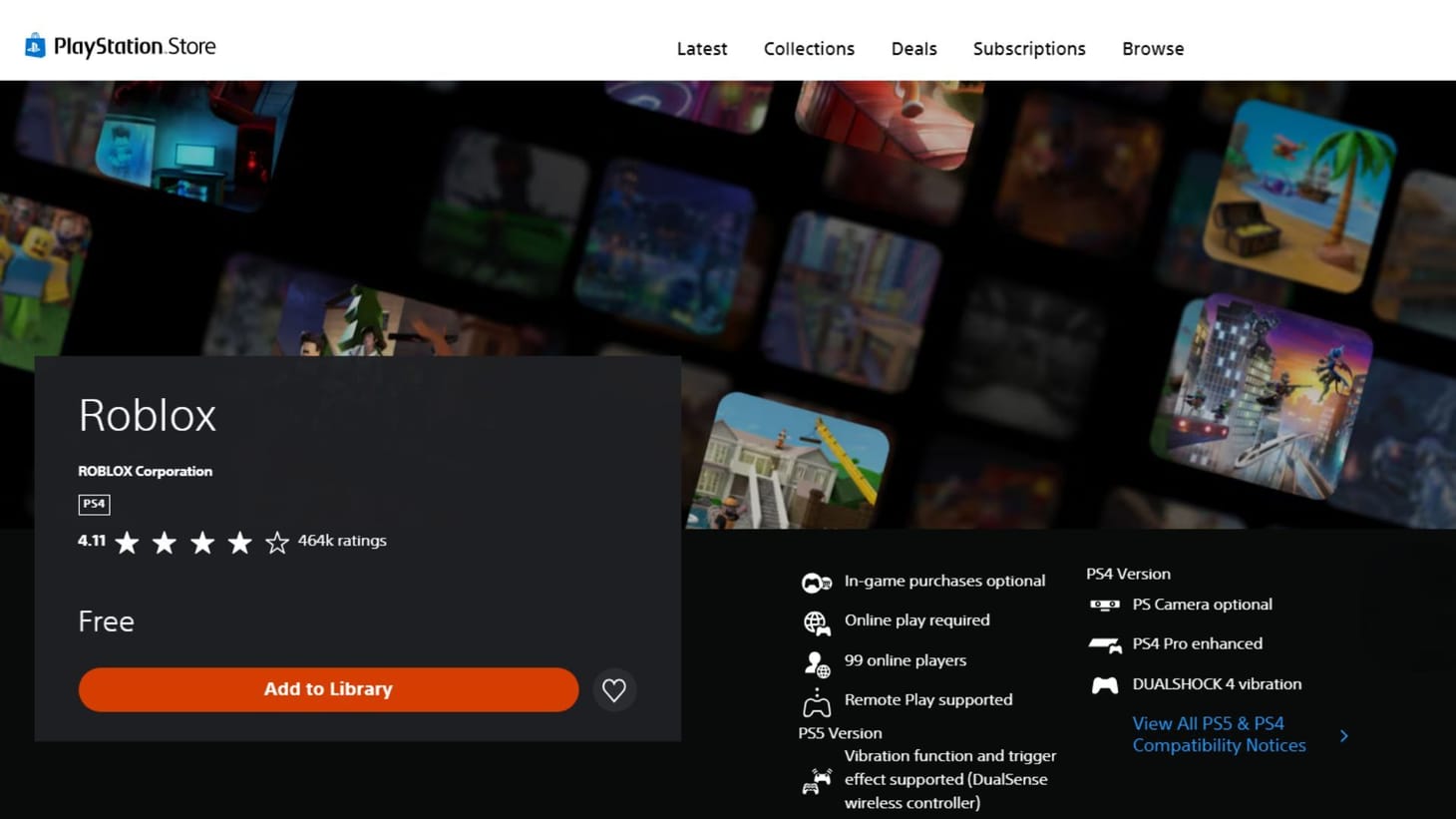 How to use Roblox on PS5?
