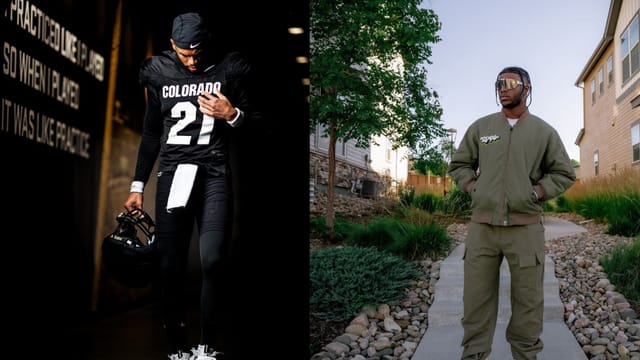 Shilo Sanders sends out merchandise to fans in gold packaging while ...